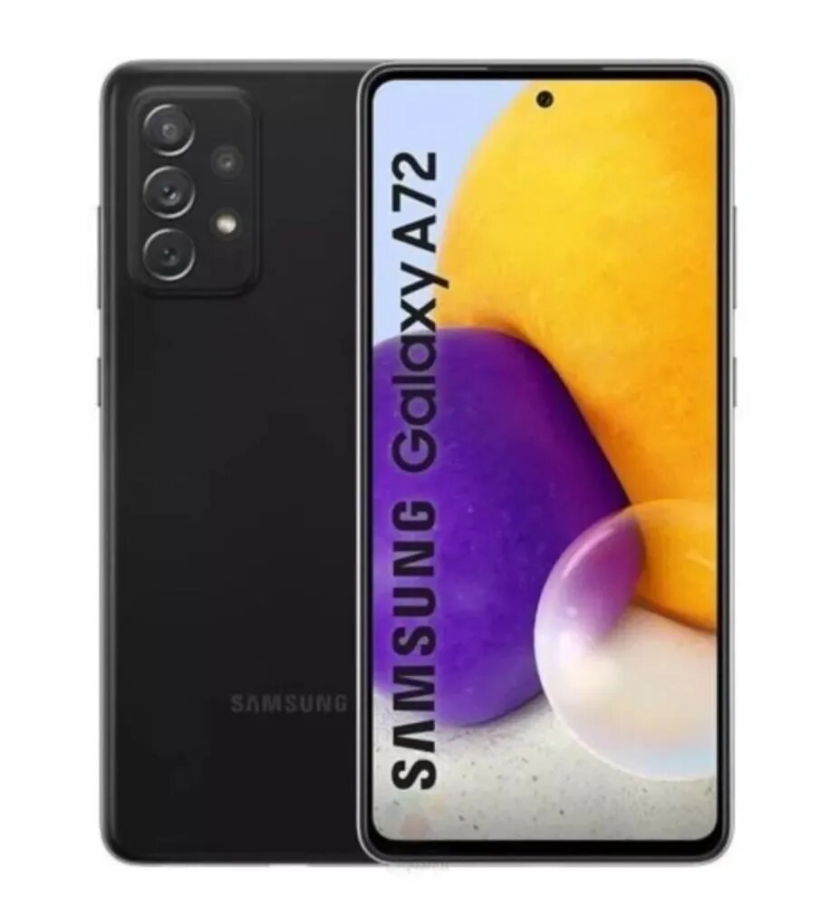 Samsung Смартфон Galaxy A72(A725F) 4G двойная карта 6/128 ГБ, черный матовый