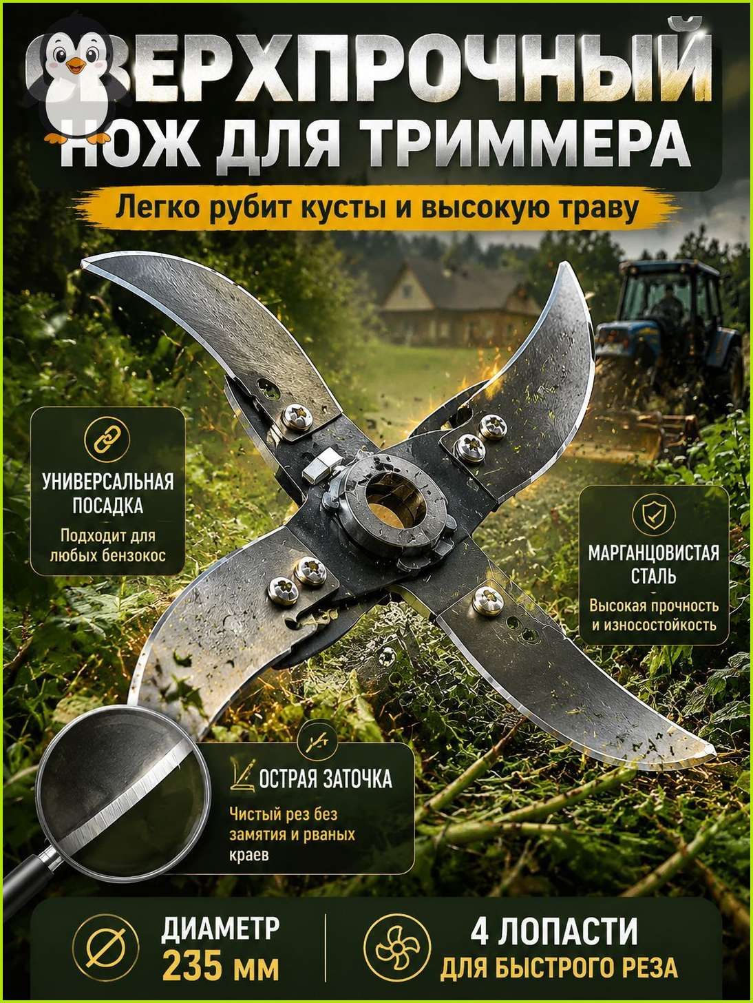 Нож для садового инструмента