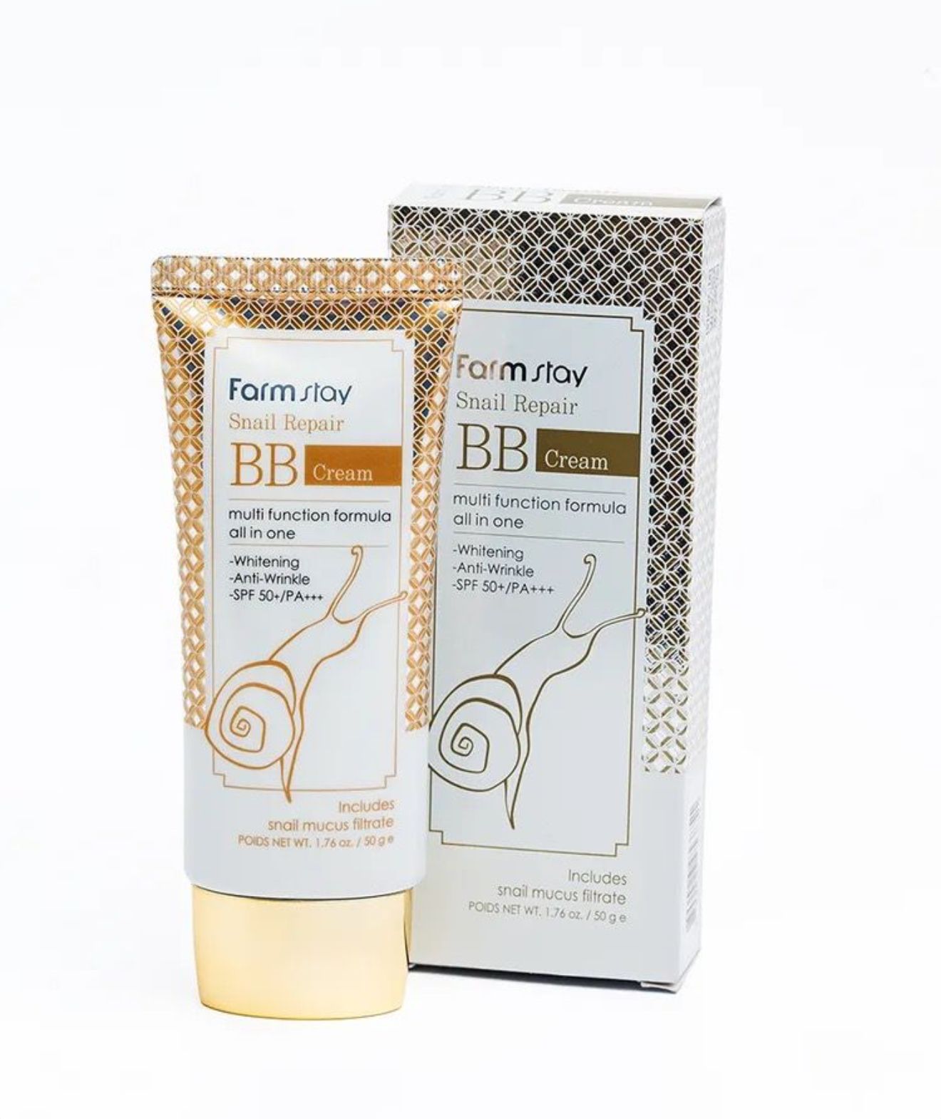 FARMSTAY BB крем для лица с улиткой Snail Repair BB Cream SPF50+/PA+++