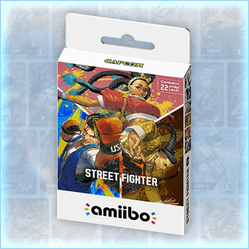 Коллекция карт amiibo Street Fighter 6 First Wave - 22 карты для Nintendo Switch