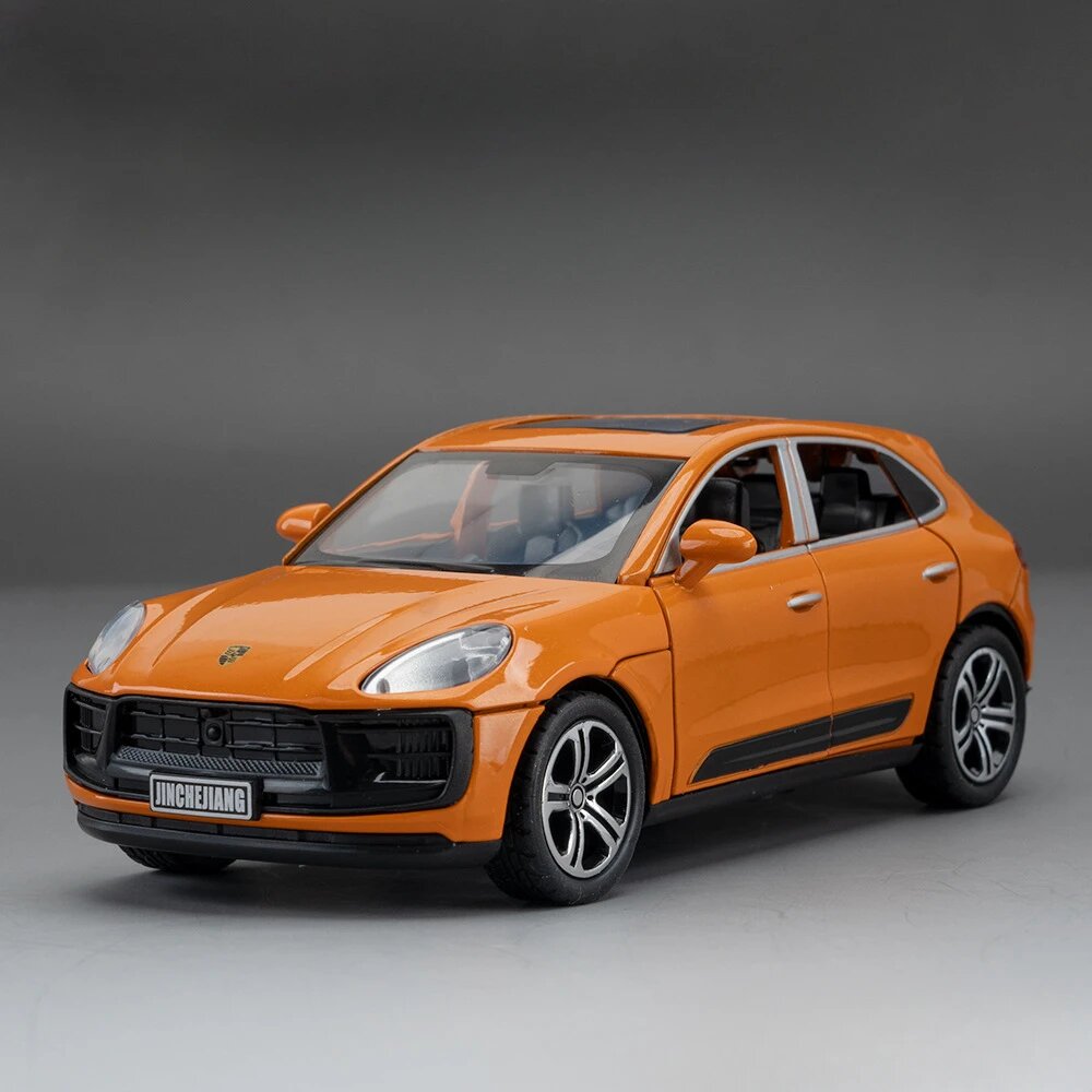 Модель автомобиля Porsche Macan 1:32, оранжевый