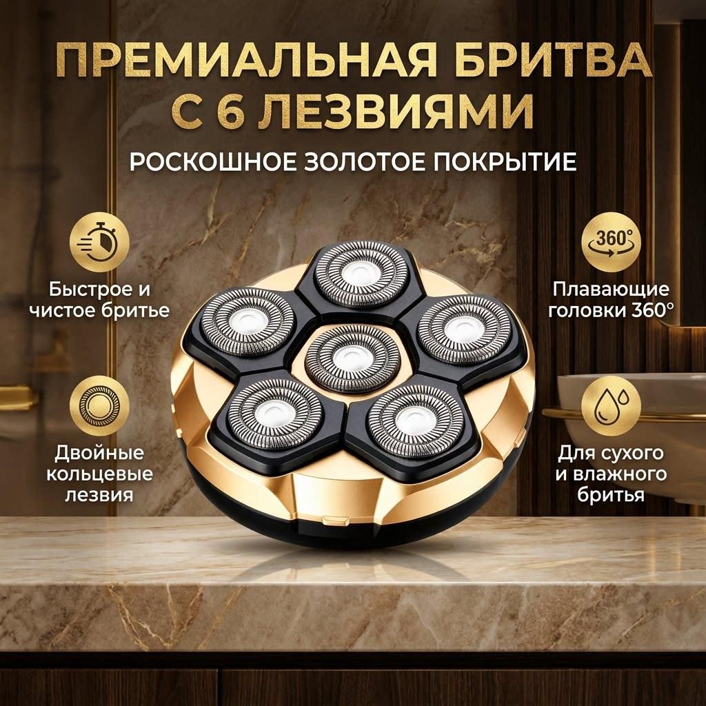 IKEA Электробритва null00msk3j6vz2pa_8-4-00msk3ja0f2pe46.57-20.70, золотой-