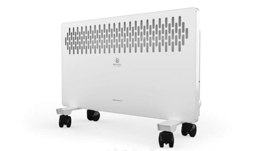 Конвектор ROYAL CLIMA Fiori Meccanico REC-FR1000M, 1000 Вт, до 15 кв. м, с механическим термостатом, напольный/настенный, белый