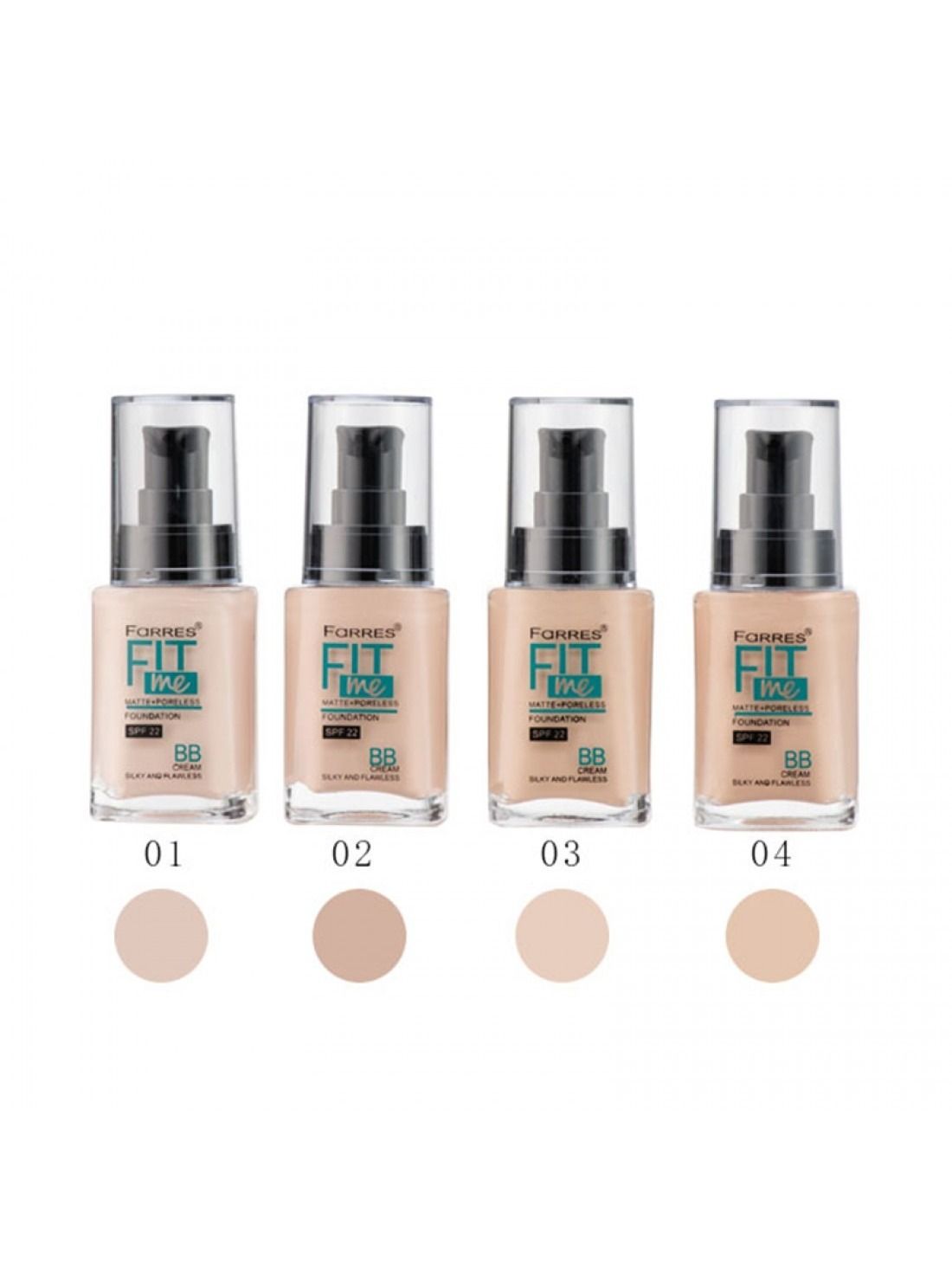 Матирующий тональный крем для лица FARRES SPF 22, тон 101 слоновая кость, 35 мл
