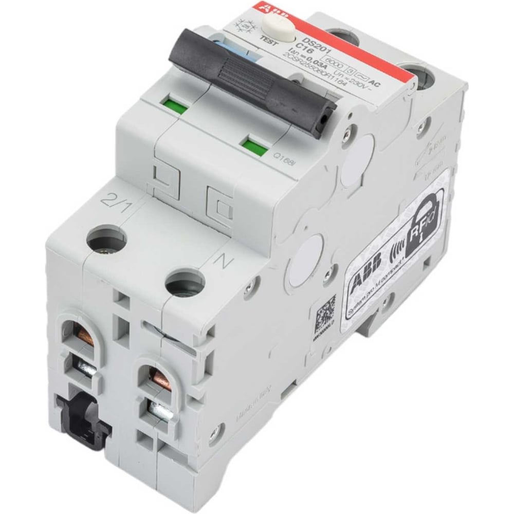 Автоматический выключатель дифференциального тока ABB DS201 C16 AC30 2CSR255080R1164