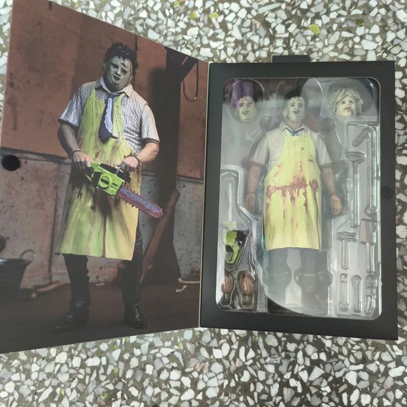 NECA Leatherface Texas Chainsaw Massacre 50th Anniversary Edition 7-дюймовая шарнирная фигурка