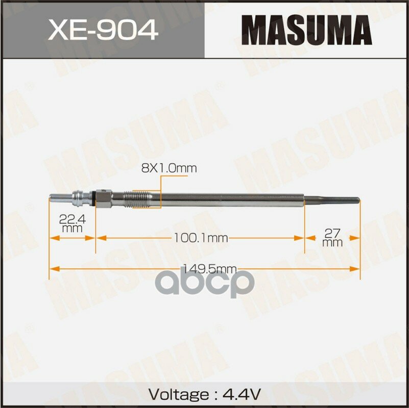 Свеча накаливания DG-194 /OM629.912 Masuma арт. XE-904