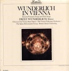 Fritz Wunderlich 'Wunderlich In Vienna' LP/1966/Classical/US/Nm