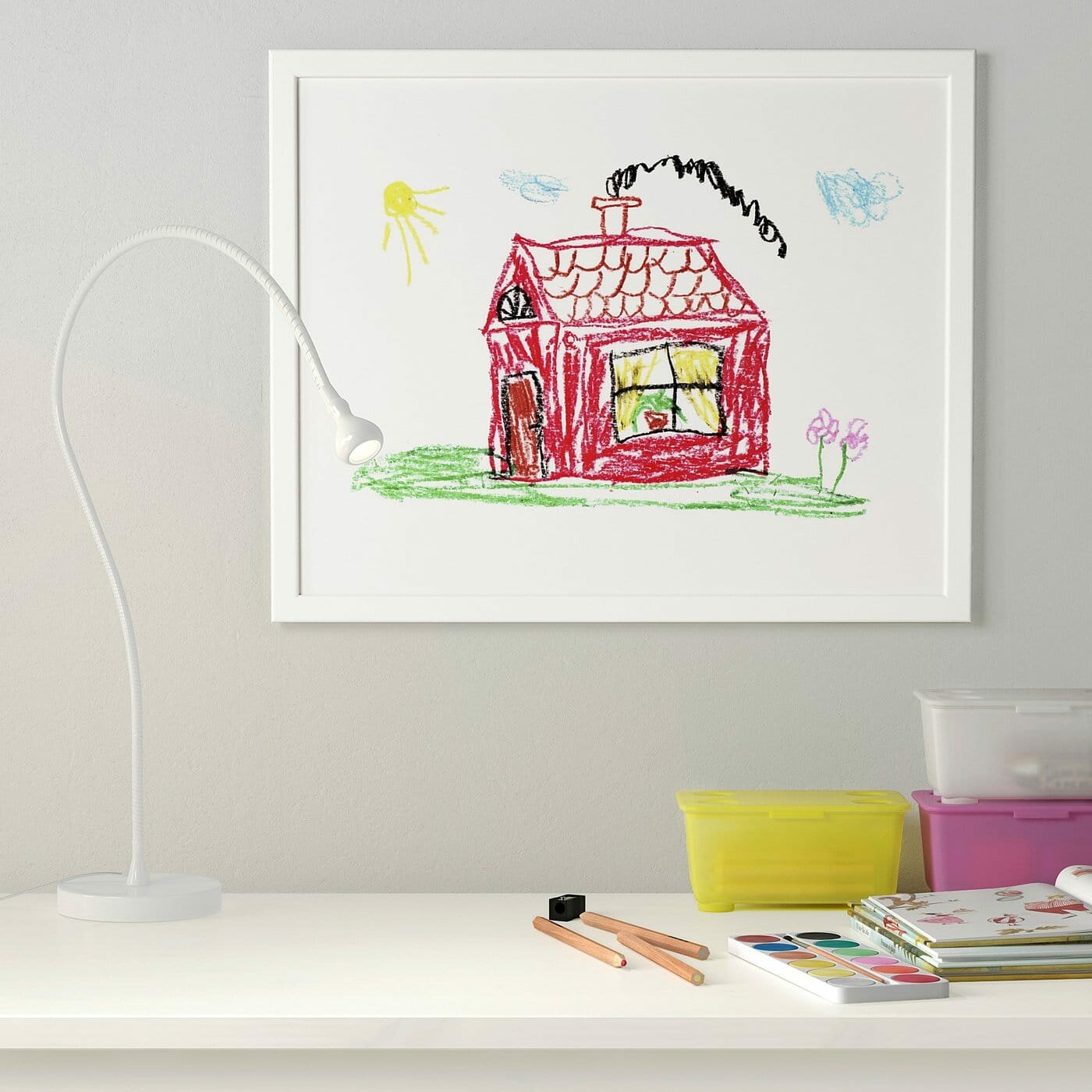 Фоторамка IKEA FISKBO, белый, 40x50 см