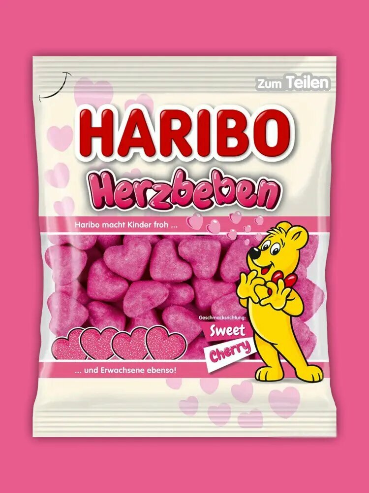 Мармелад HARIBO Herzbeben (Сердечки) 160г Германия