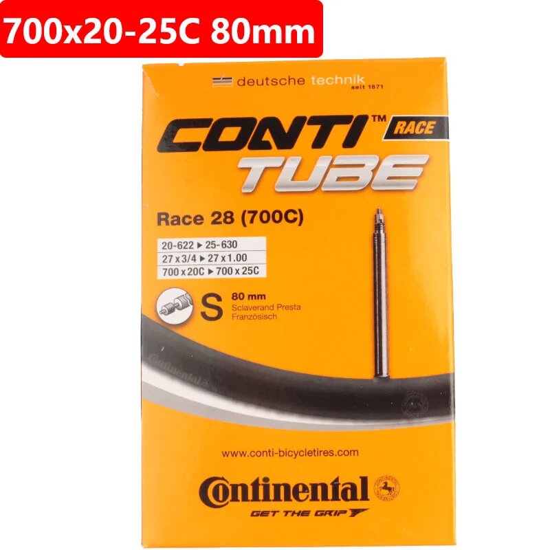 Continental Race Трубки для велосипеда 700*20-32 700x20-25C 80mm