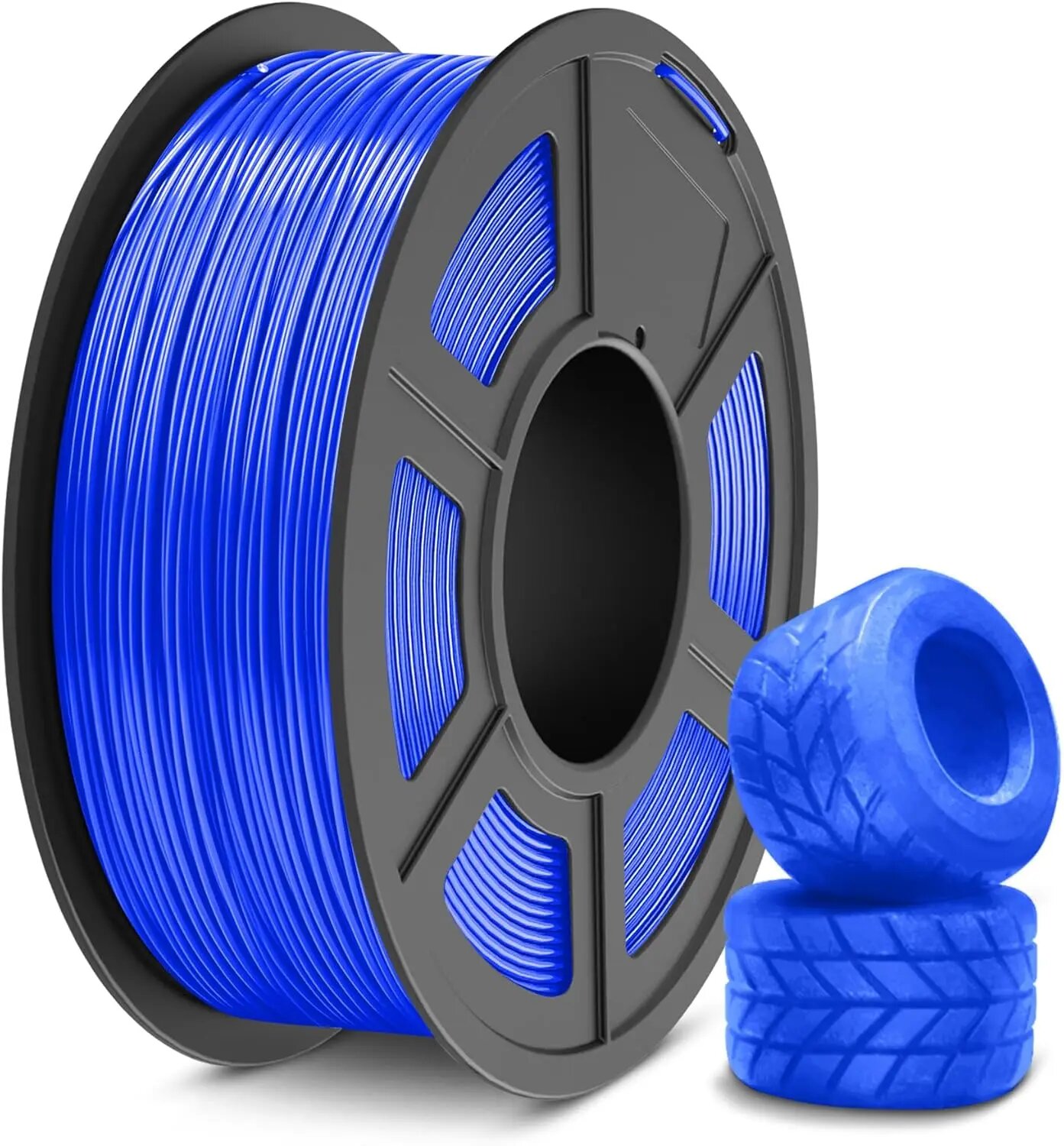 MANLANG Филамент TPU черный 1.75 мм Синий, TPU blue