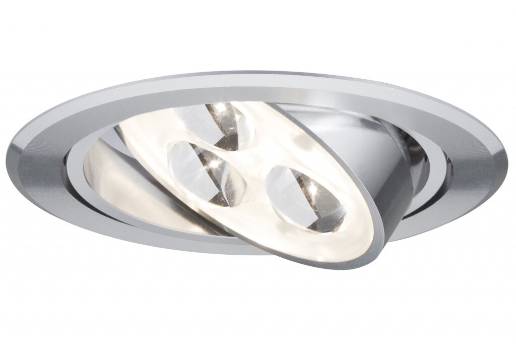 Встраиваемый светильник Mobel EBL Set drilled LED schw 1x3W Alu