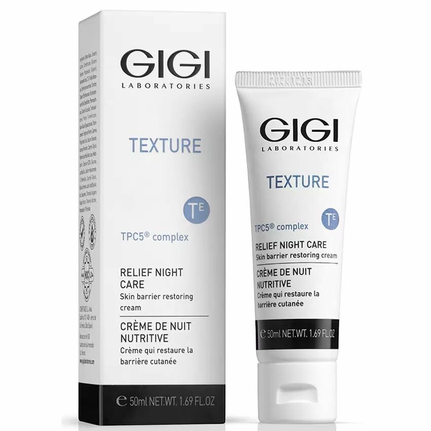 GiGi Texture - Ночной восстанавливающий крем Relief Night Cream, 50 мл