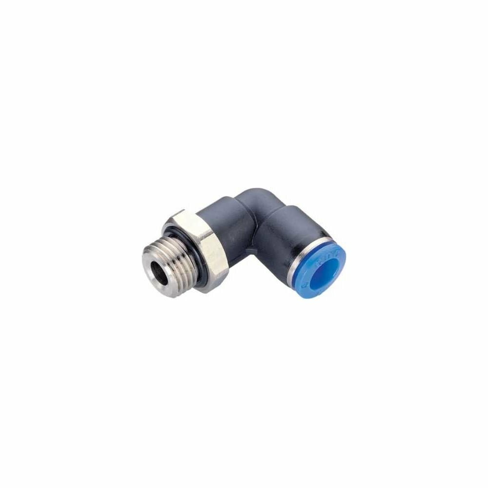 Фитинг цанговый угловой 16 мм с наружной металлической резьбой G1/2 CDC Pneumatics PL 16G04