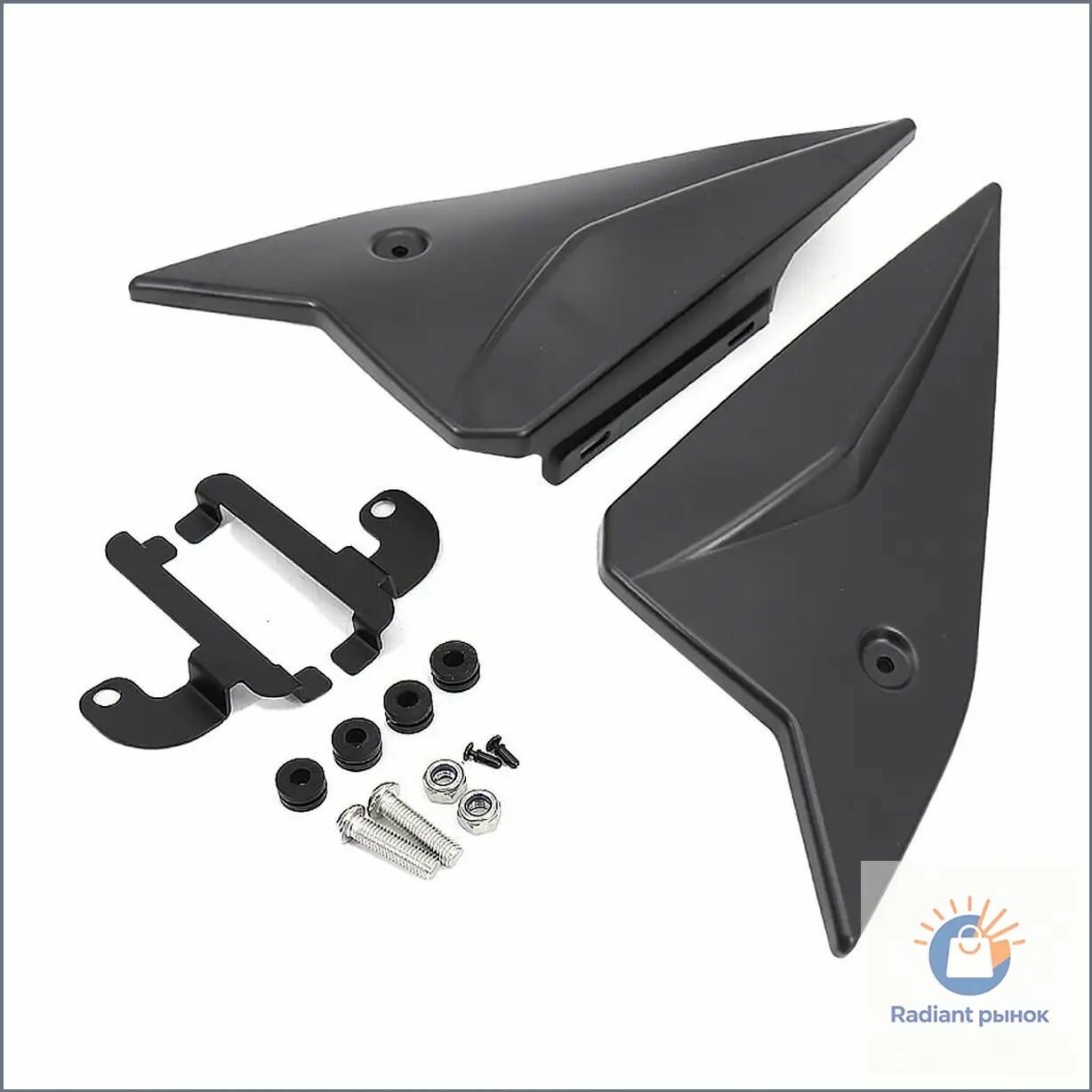 Защитный боковой кожух под сиденьем для мотоциклов MT-09/FZ-09, Черный