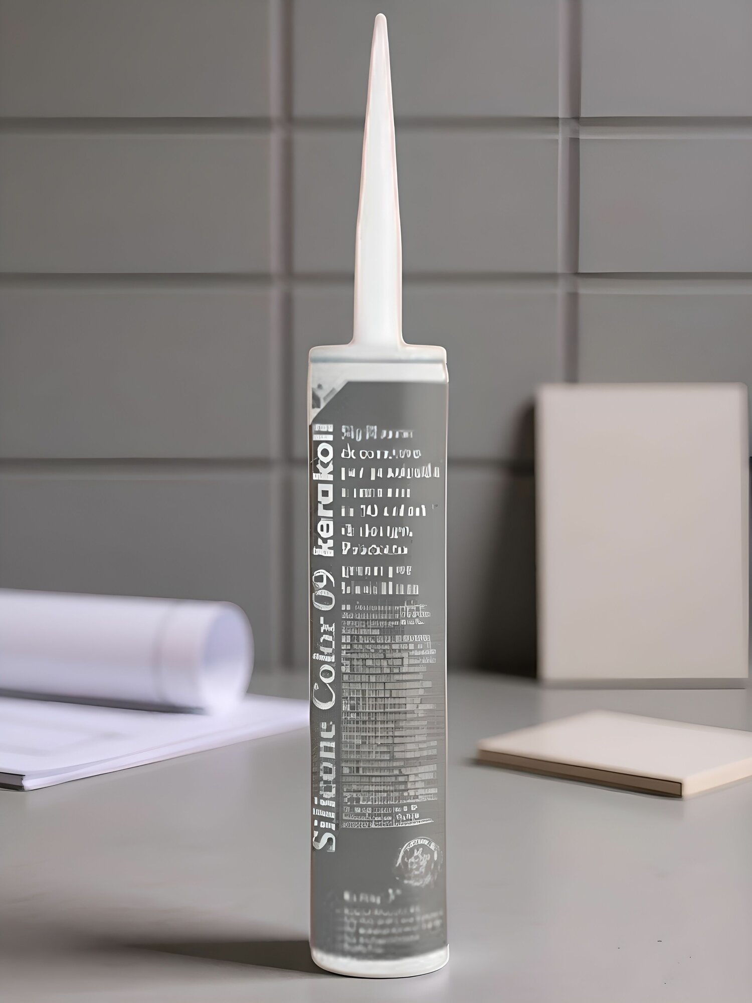 Декоративный клей-герметик Kerakoll Silicone Color №09 Темно-Серый 310 мл