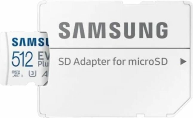 Samsung EVO Plus 512 ГБ Карта памяти microSDXC, MB-MC512SA, белая