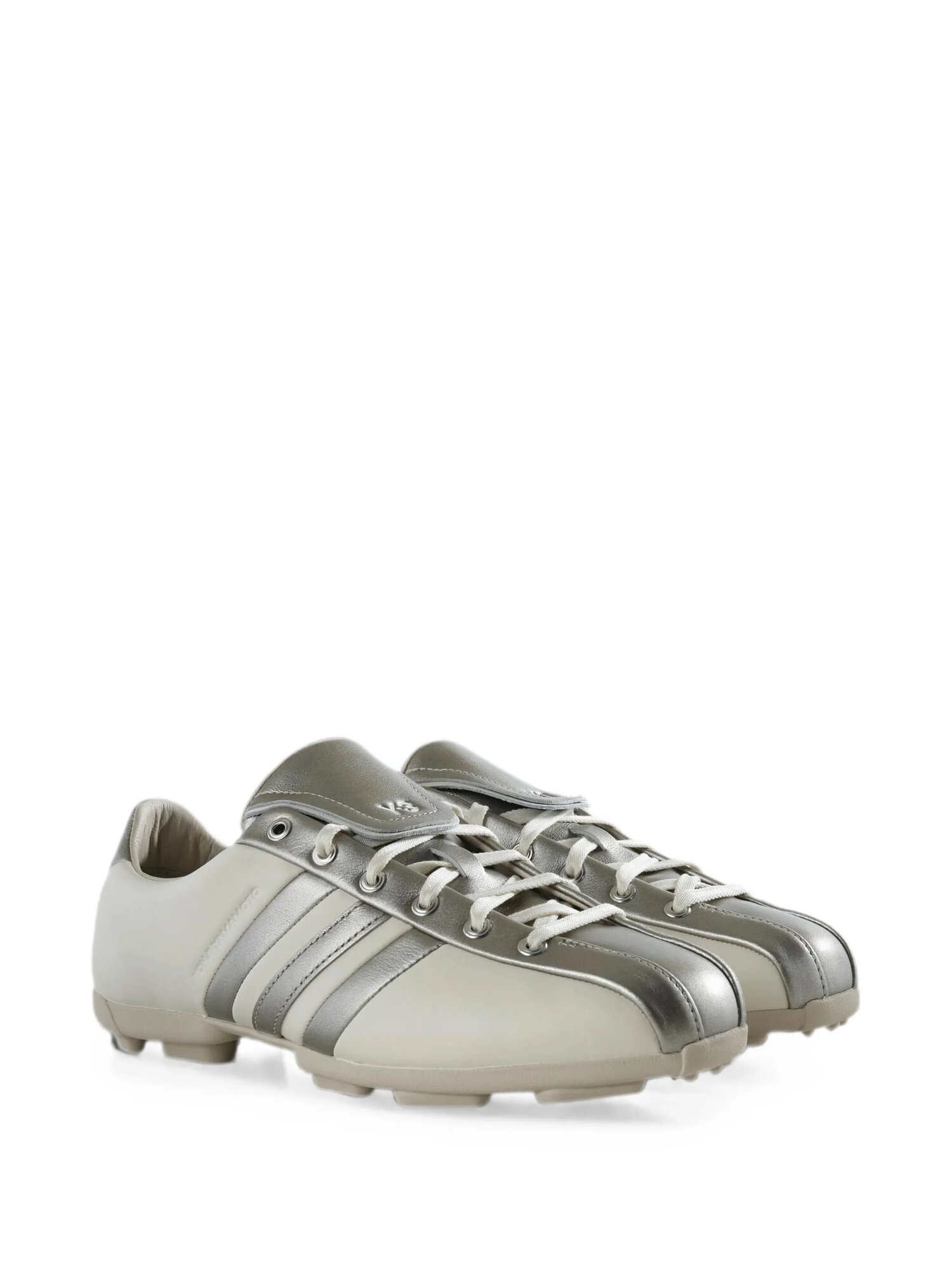 Кроссовки Y-3 Field logo-debossed metallic-effect sneakers, размер 6 — фото 1