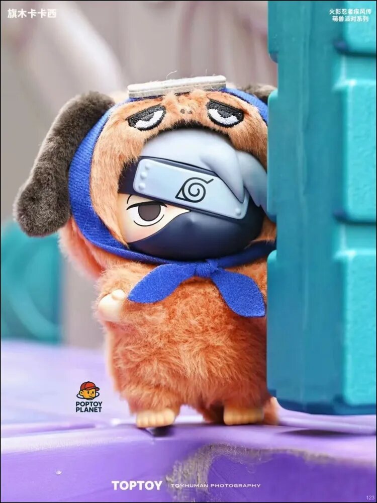 NARUTO Blind box Лабубу Наруто Какаши фигурка-антистресс мягкая игрушка 14 см