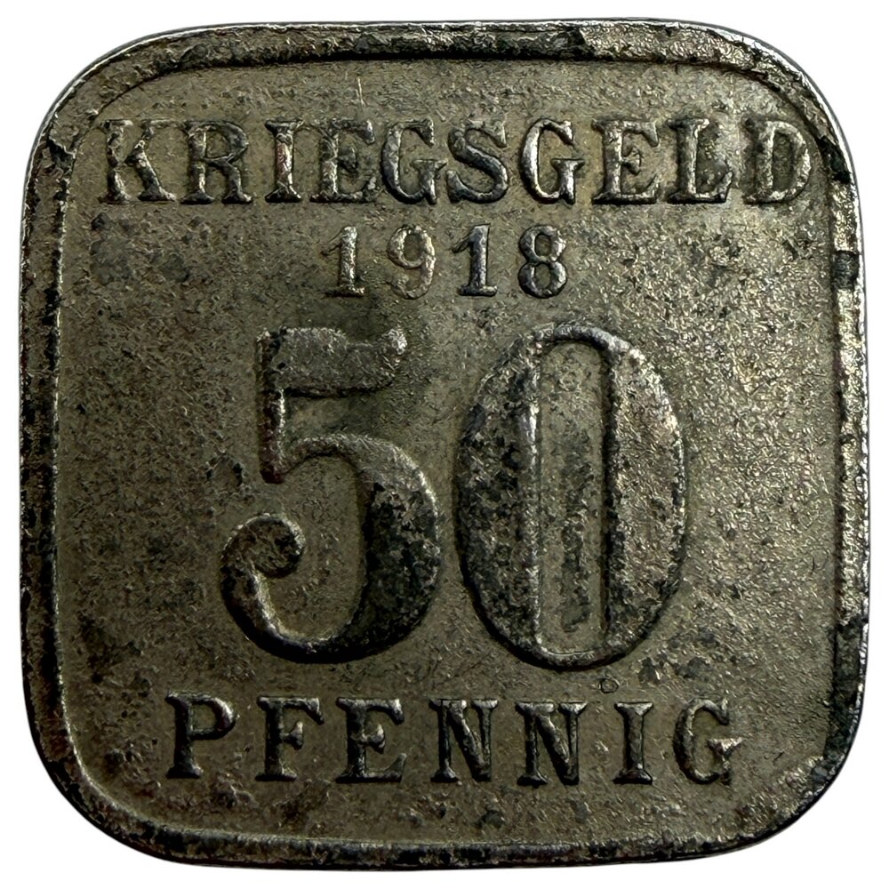 Германия, Германская империя, Штеркраде 50 пфеннигов 1918 г.