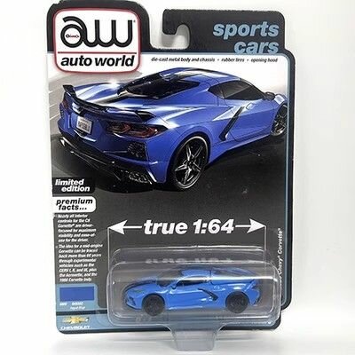 Autoworld 1:64 литой автомобиль масштабная модель(Корвет красный)