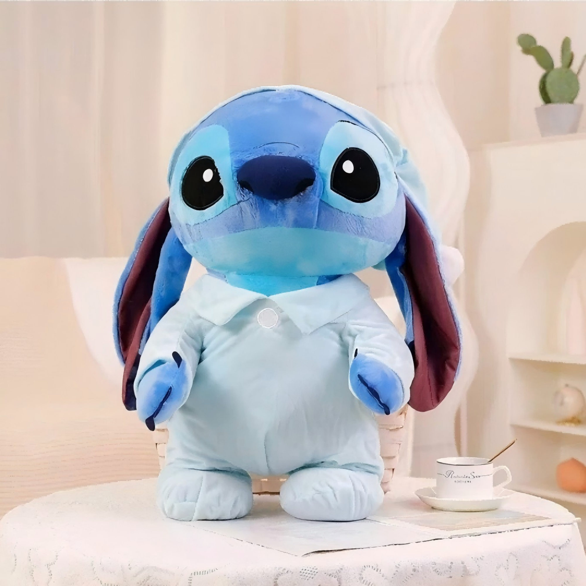 Мягкая игрушка Hahafsq "Stitch", текстиль, наполнитель из хлопкового пуха, 28 см