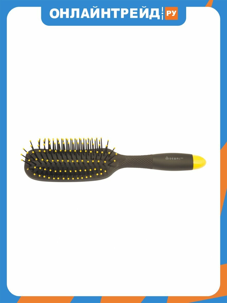 Массажная щетка для волос Dewal Professional DEWAL BNN81 BANANA black узкая