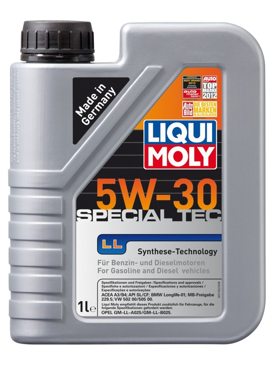 Моторное масло Liqui Moly Special Tec LL 5W-30 HC-синтетическое 1 л