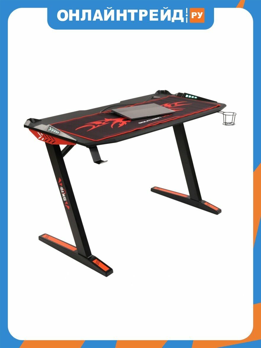 Игровой компьютерный стол Skyland CTG-003 Черный/Красный SKILLL