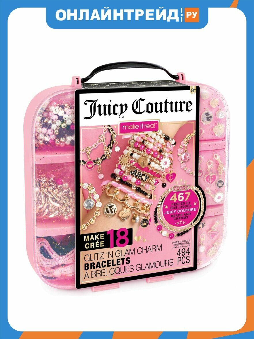 Набор для творчества Make IT Real 4439 Создай свои браслеты. Juicy Couture Блеск и гламур