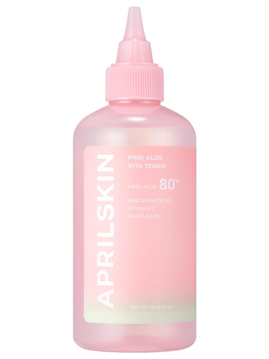 APRILSKIN Успокаивающий тонер с розовым алоэ и ниацинамидом Pink Aloe Vita Toner 250 мл