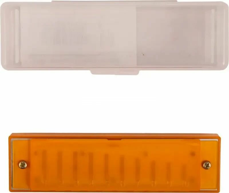 Губная гармошка BEE DF10A-3 ORANGE диатоническая