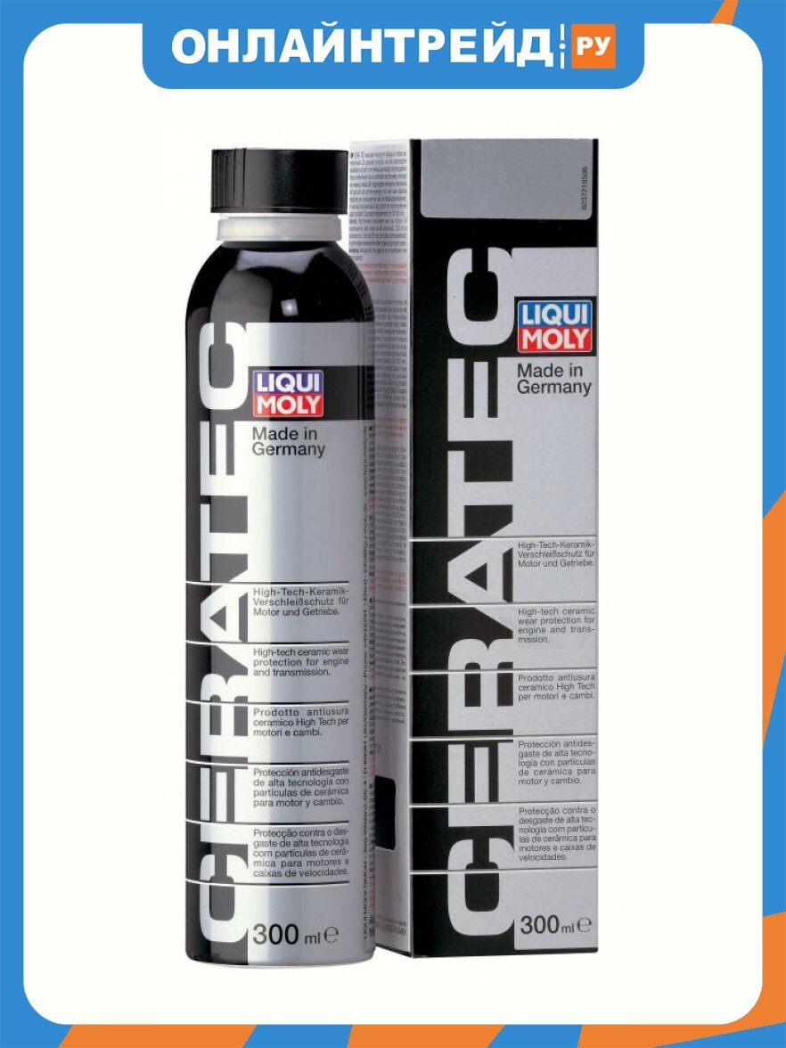 Присадка антифрикционная Liqui Moly Cera Tec в моторное и трансмиссионное масло, 0,3 л.