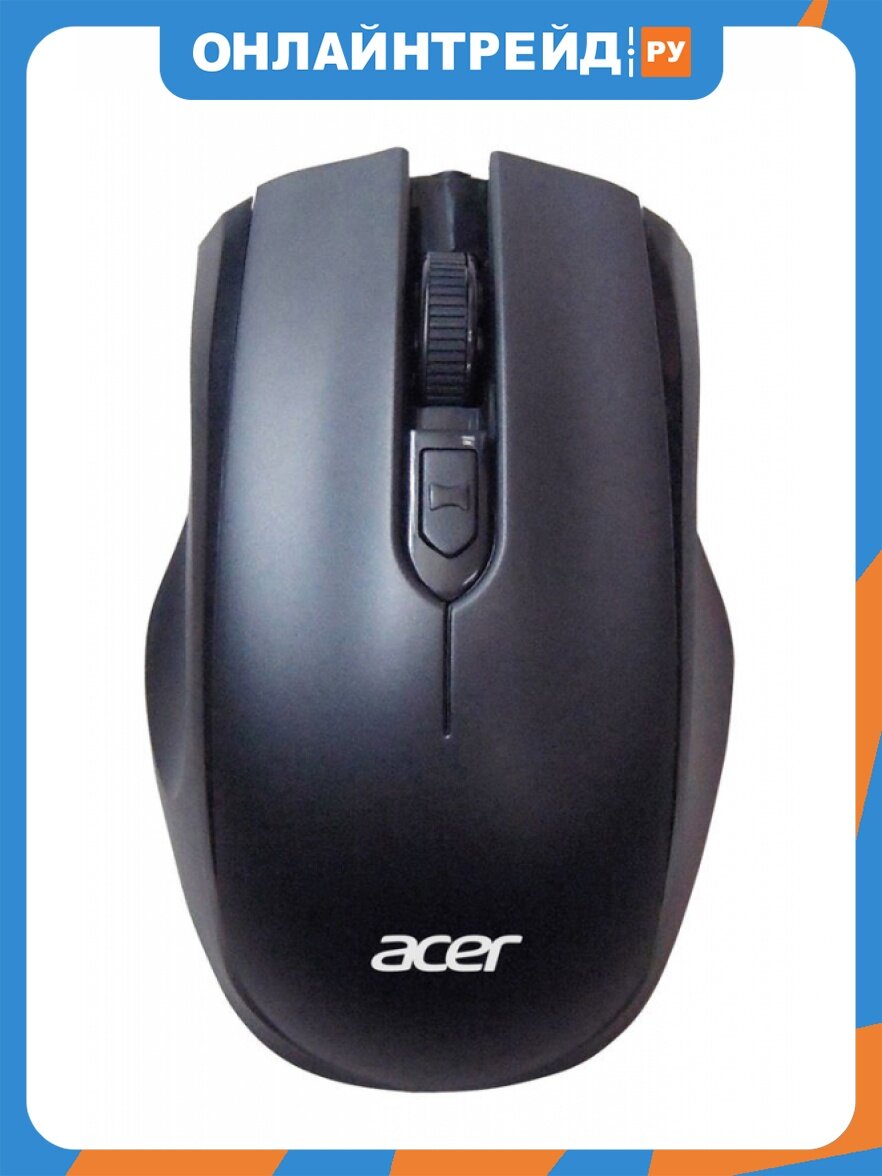 Мышь Acer OMR030 оптическая беспроводная USB черный (1369683)