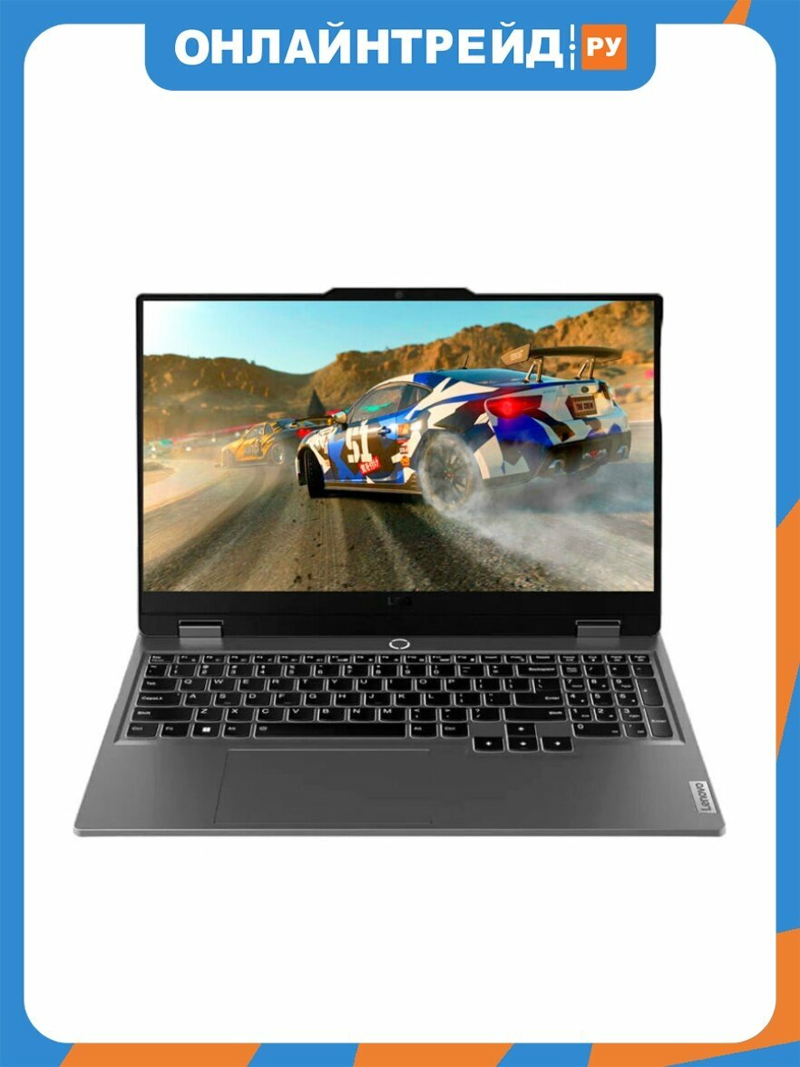 Ноутбук Lenovo LOQ 15IAX9E 15.6" FHD IPS 144Hz 300nits i5-12450HX(2.4ГГц), 16Гб DDR5, SSD 512Гб, RTX3050 6Гб, CR(SD), Win11_Eng, Luna Grey (83LK0