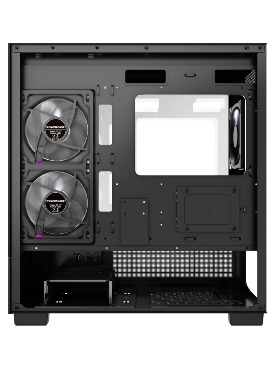 Корпус Powercase Vision Micro S3B, черный (CVMMSB-A3) — фото 1