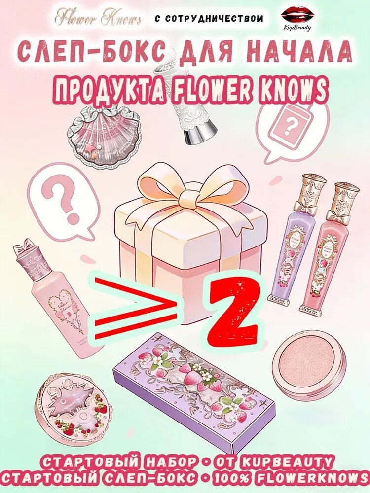 Слеп-бокс Flower Knows Минимум 2 предмета Наборы декоративной косметики, Запечатанный подарок
