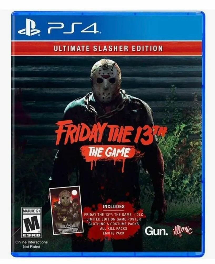 Игра Friday the 13 The Game. Издание на диске. Русская версия на ps4/ps5.