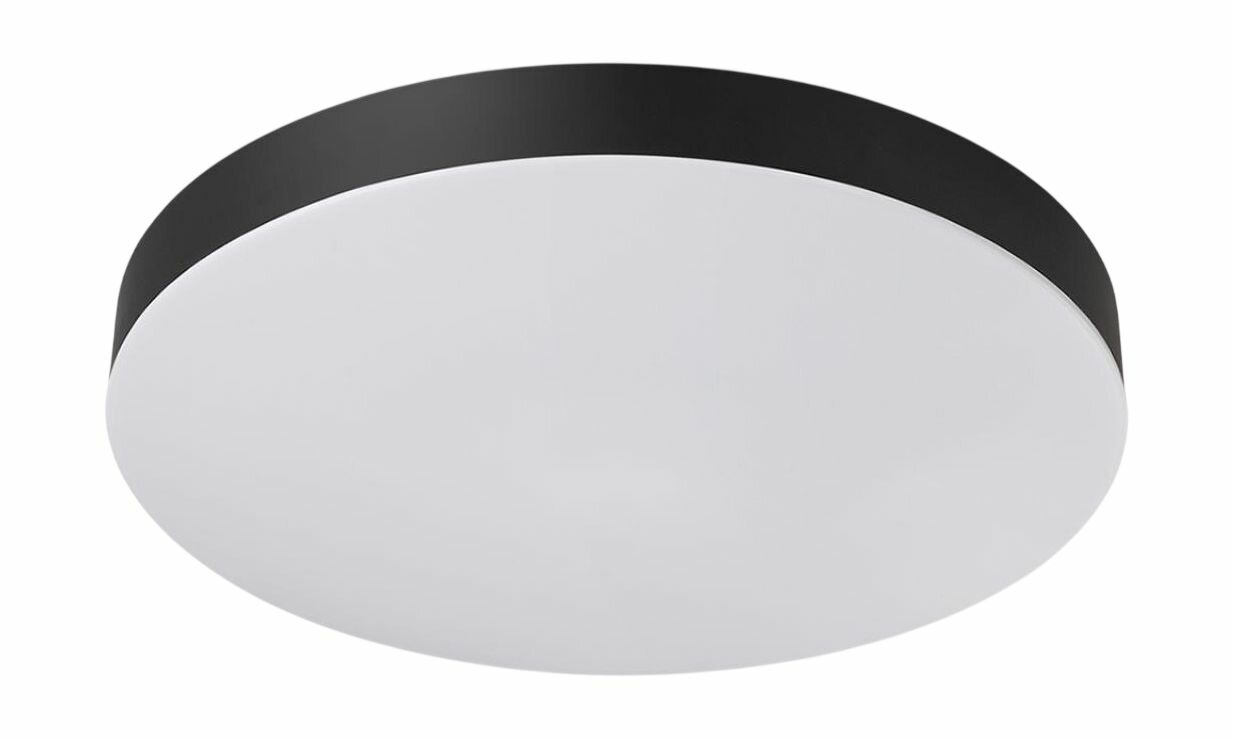 Светильник сонекс настенно-потолочный led 24вт 4000k пластик/белый/черный d300