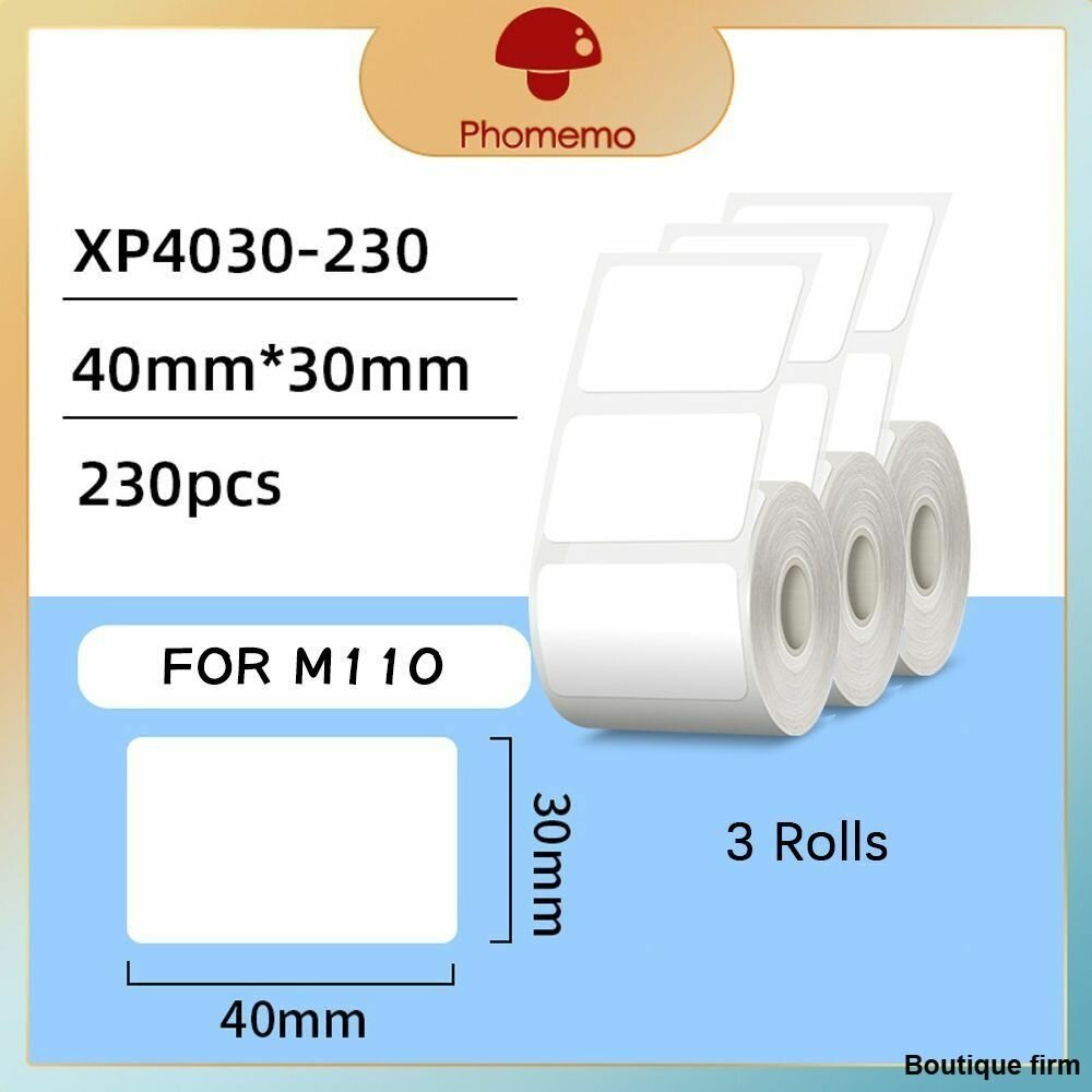 Phomemo Этикетка для печати 3 x 4 см, 690 шт.
