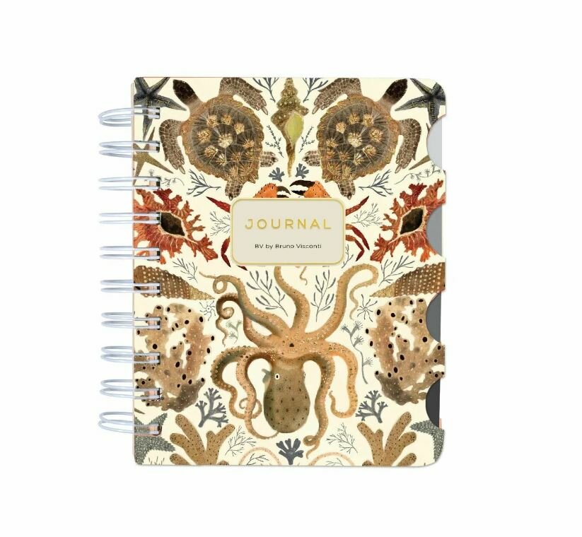 Блокнот А6 BrunoVisconti "Глубокое море" Art Journal 120 листов с разделителями
