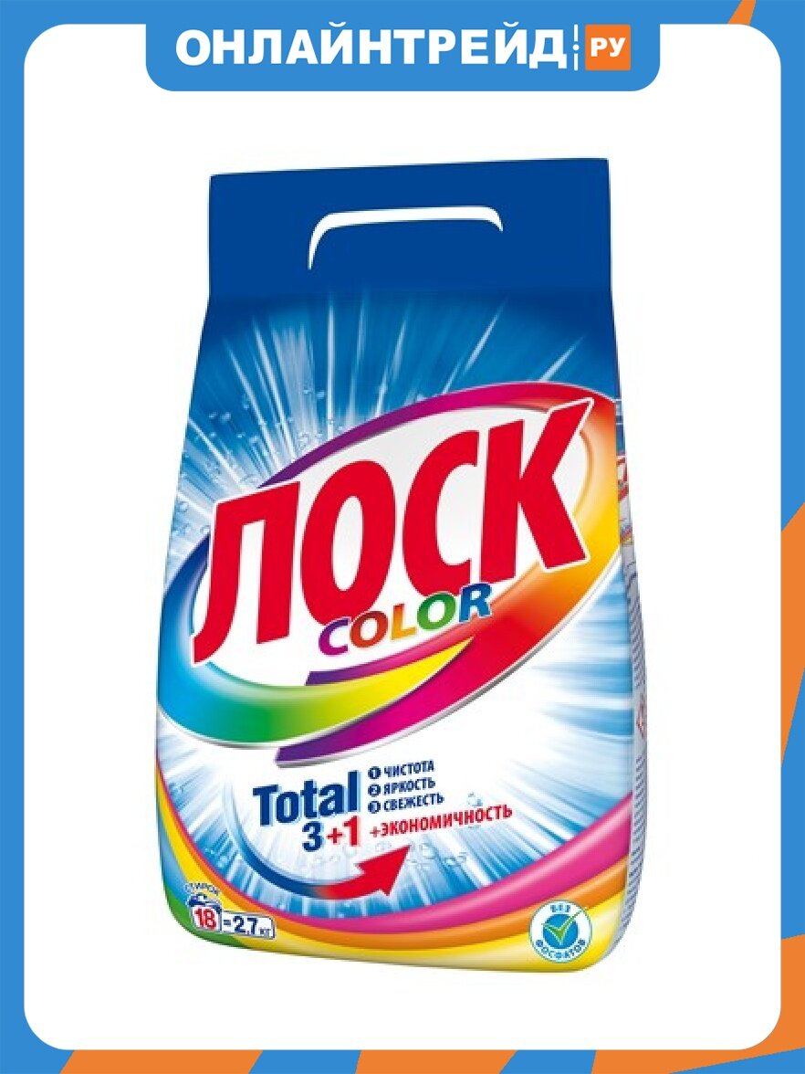 Стиральный порошок Лоск COLOR для цветного белья, 2.7 кг