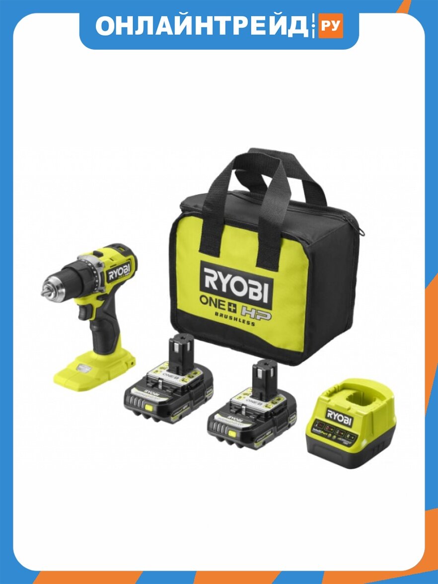 Дрель-шуруповерт аккумуляторная Ryobi ONE+ RDD18C-220S 5133004980