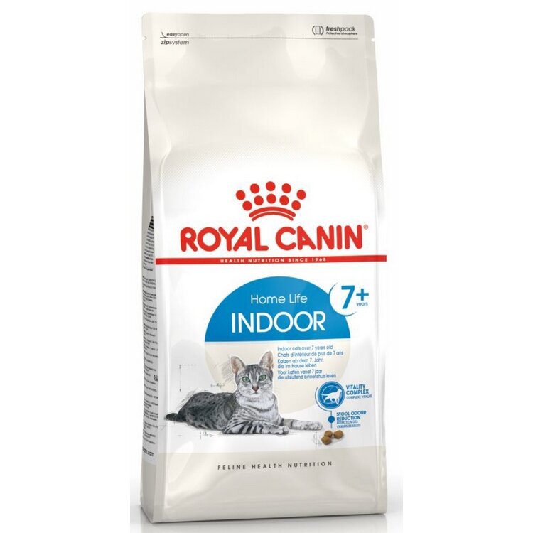 Royal Canin Indoor 7+ / Сухой корм Роял Канин Индор для Пожилых кошек старше 7 лет Живущих в помещении фас. 400 г