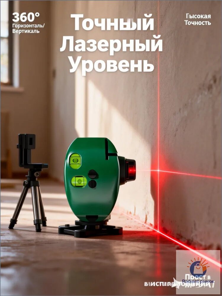 Лазерный уровень, нивелир Красныйлуч