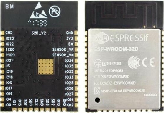 ESPRESSIF ESP32-WROOM-32D 4MB Приемо-передатчик интегральный, 1шт