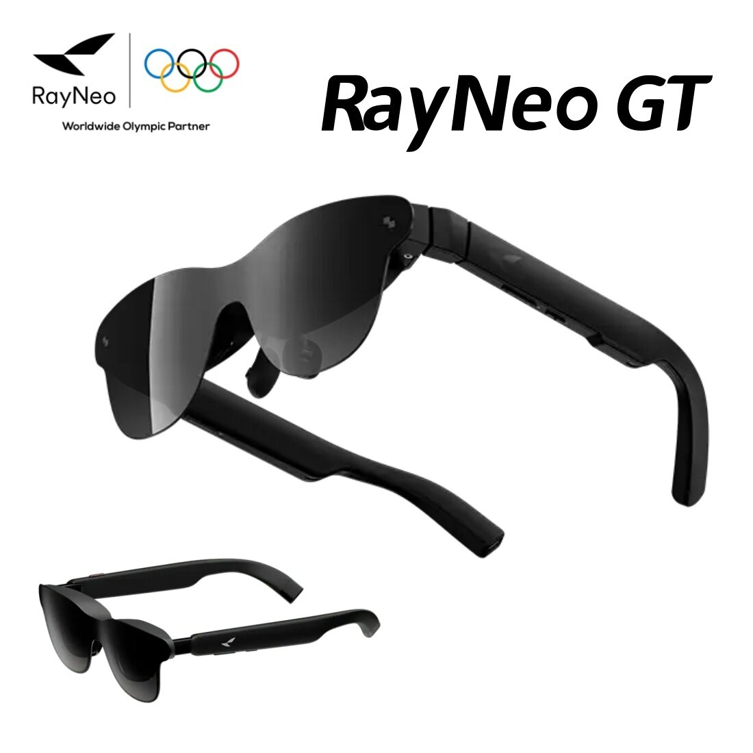 Умные AR-очки RayNeo GT Стандарт, легкие 68 г, экран 201 дюйм, Dolby Vision, звук Bang & Olufsen, 3DoF