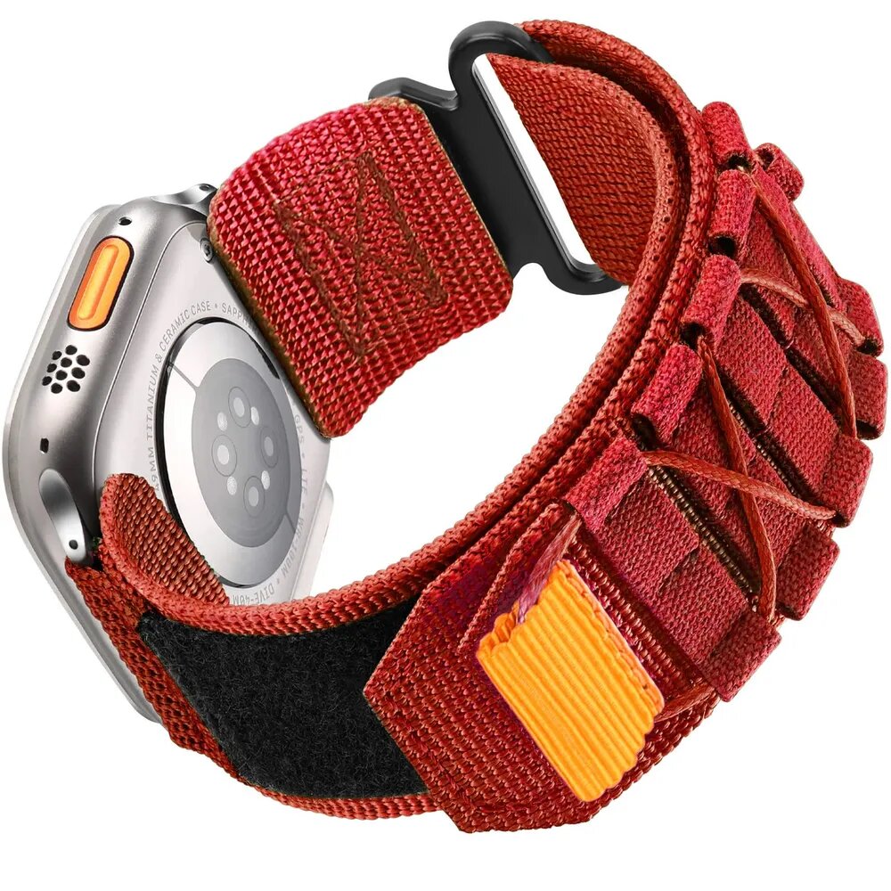 Нейлоновой липучке спортивный открытый ремешок для Amazfit T-Rex/ T-Rex Pro, браслет с петлей из нержавеющей стали