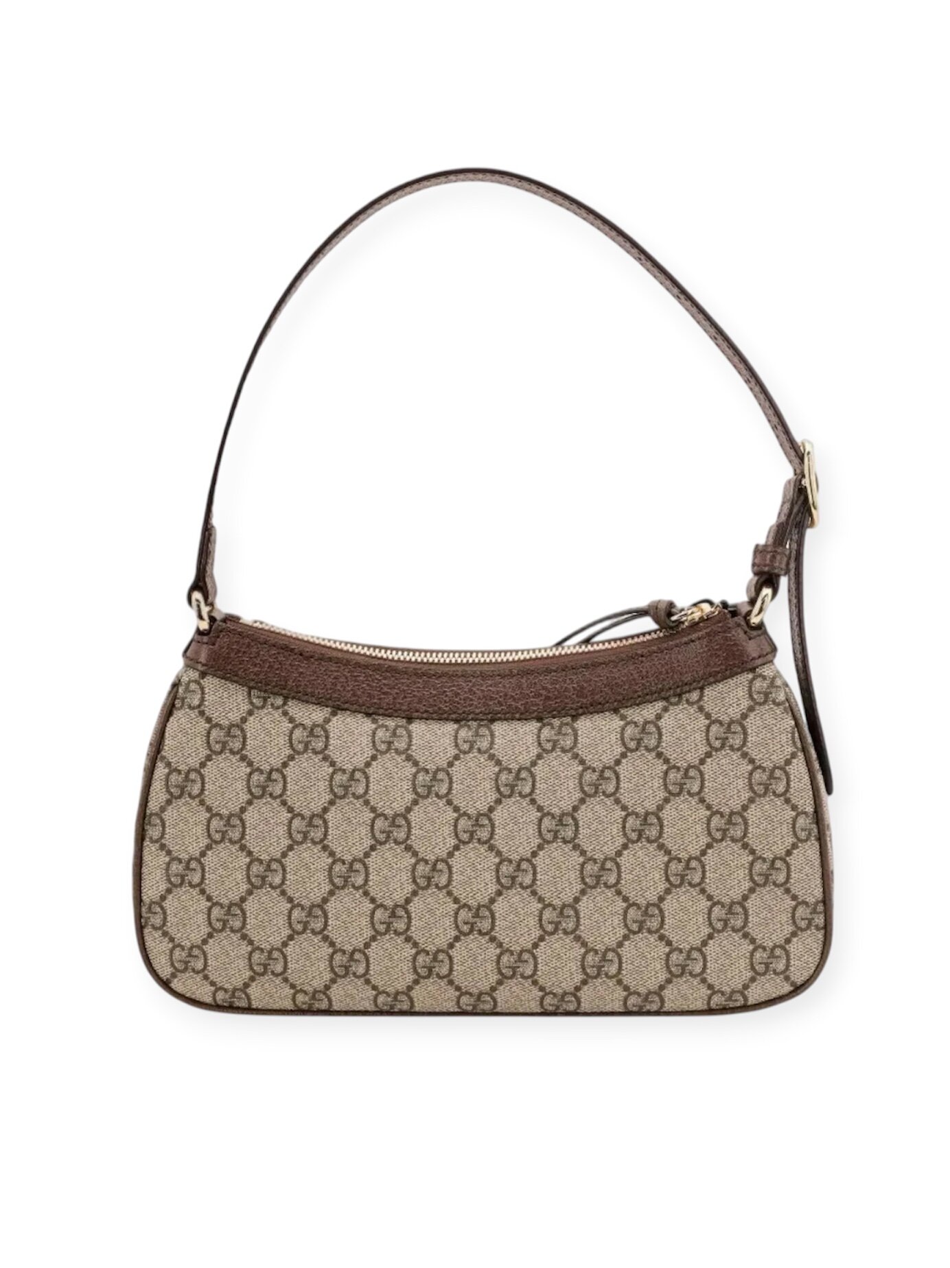 Сумка GUCCI, бежевый/коричневый — фото 1
